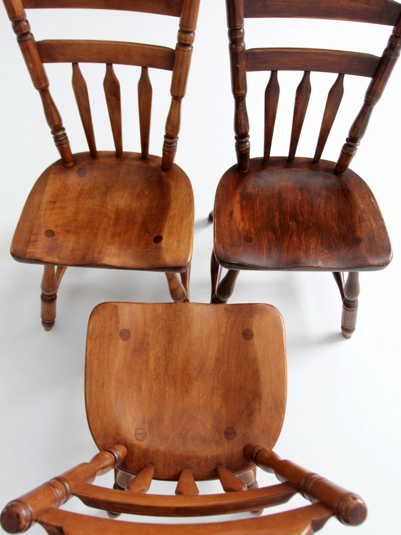 mid century Cushman Colonial dining chairs set 3 86 Vintage