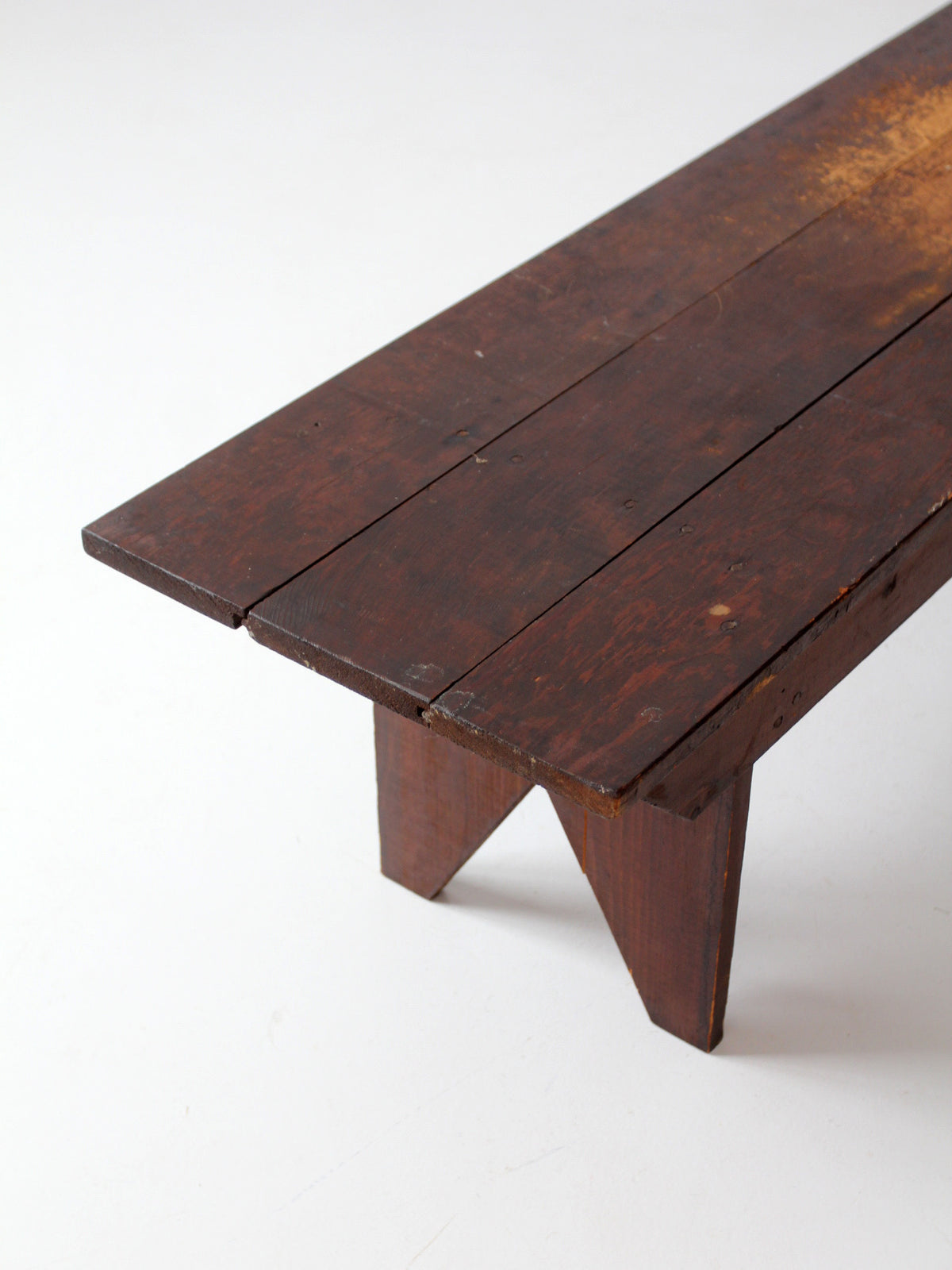 antique primitive farmhouse bench – 86 Vintage