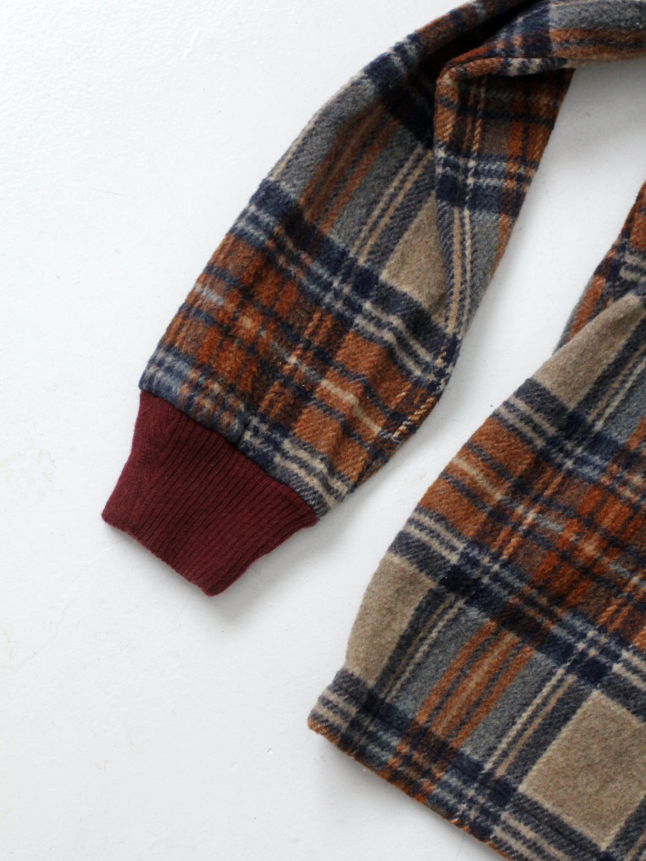 vintage 70s woolly plaid shirt jacket by the King Size Co – 86 Vintage