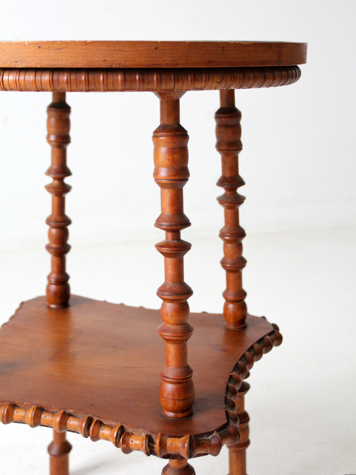 antique folk art spool table – 86 Vintage