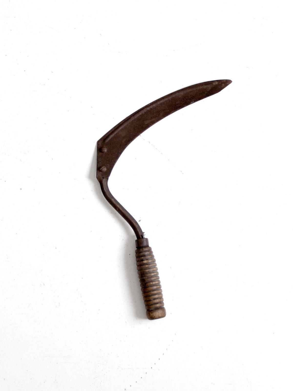 antique primitive sickle, rustic hand tool – 86 Vintage