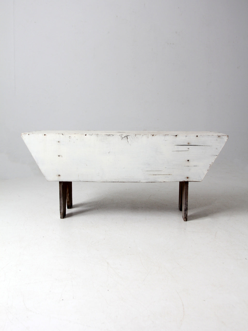 antique white farmhouse bench – 86 Vintage
