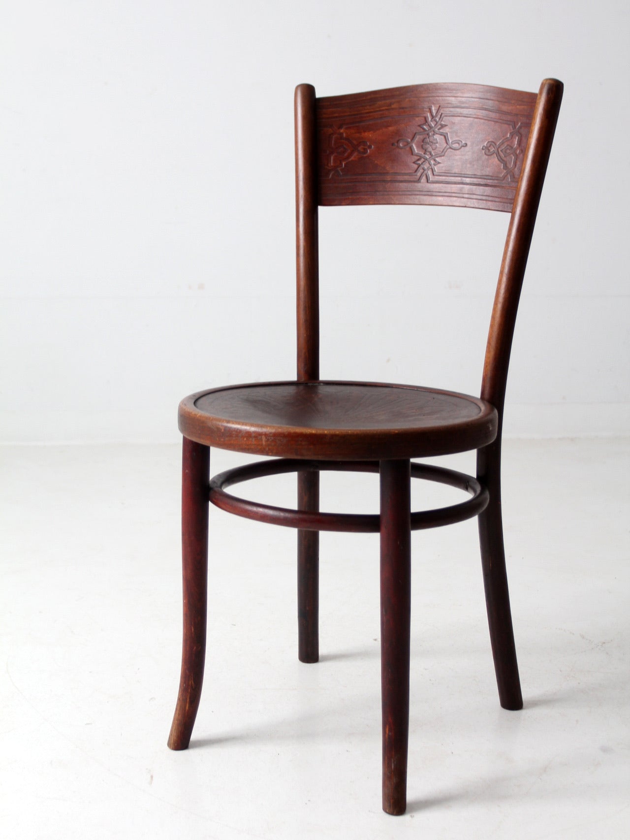 antique Jacob Josef Kohn bentwood chair with pressed seat 86 Vintage