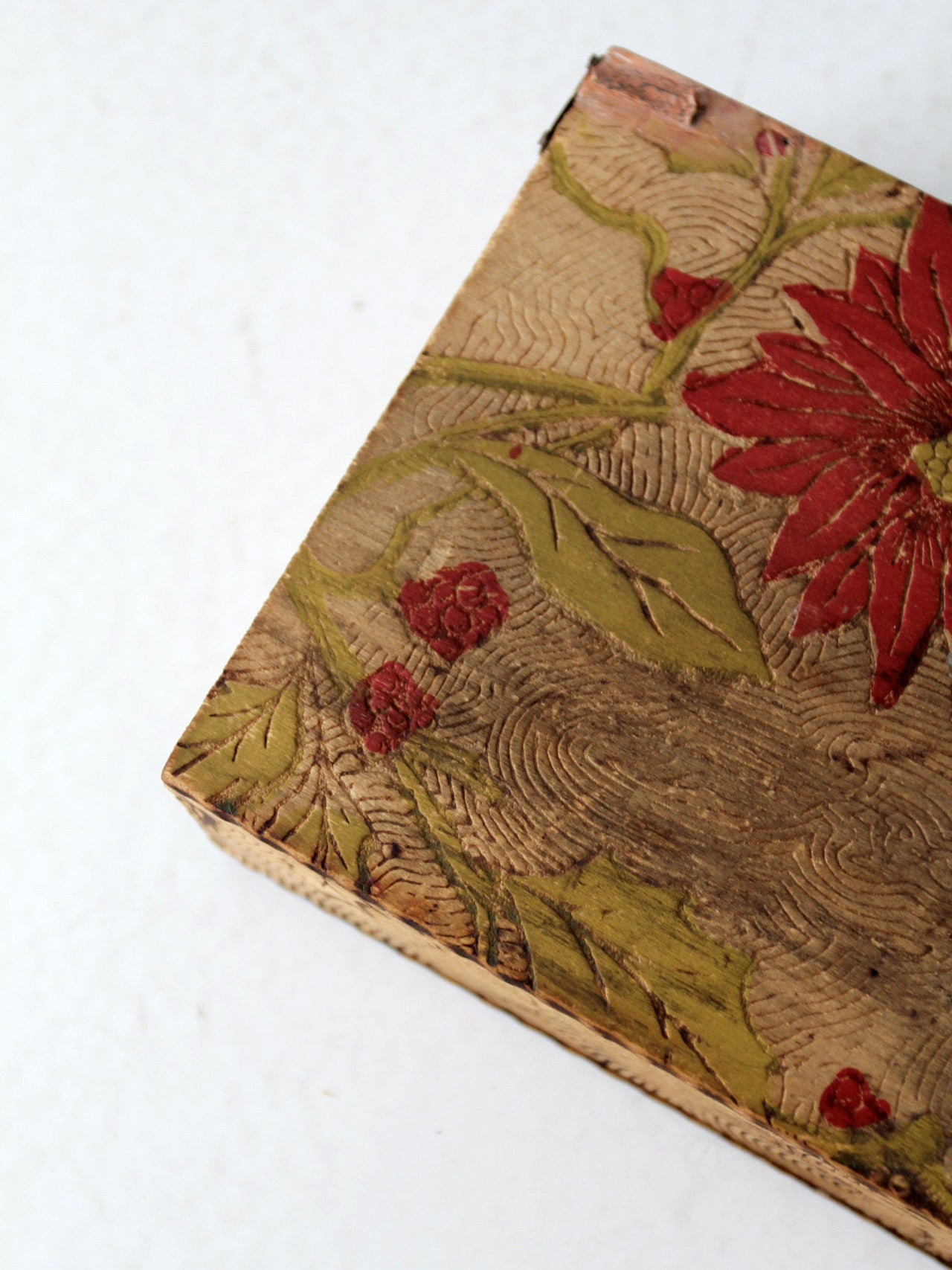 Victorian pyrography box – 86 Vintage