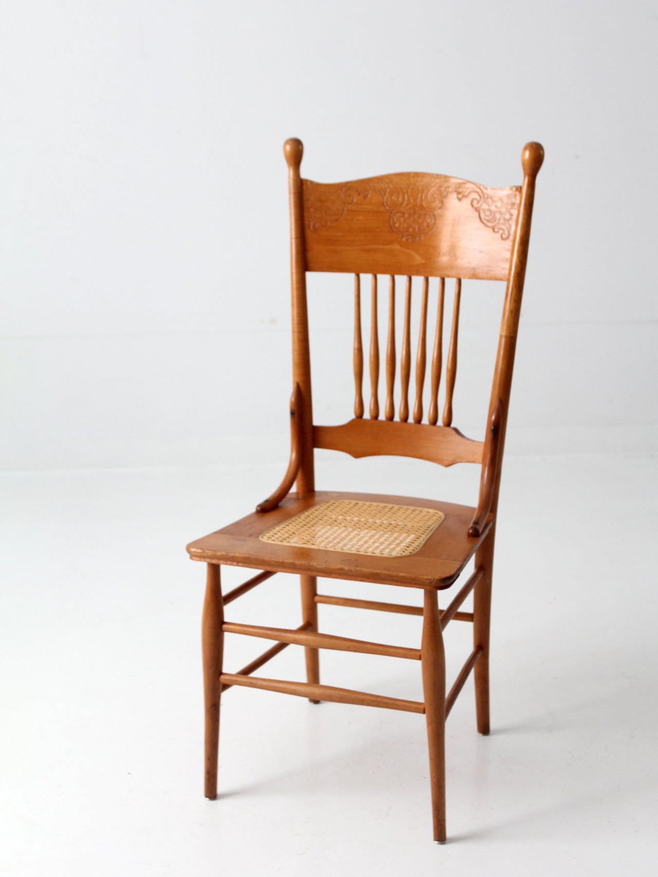 antique press back dining chair – 86 Vintage