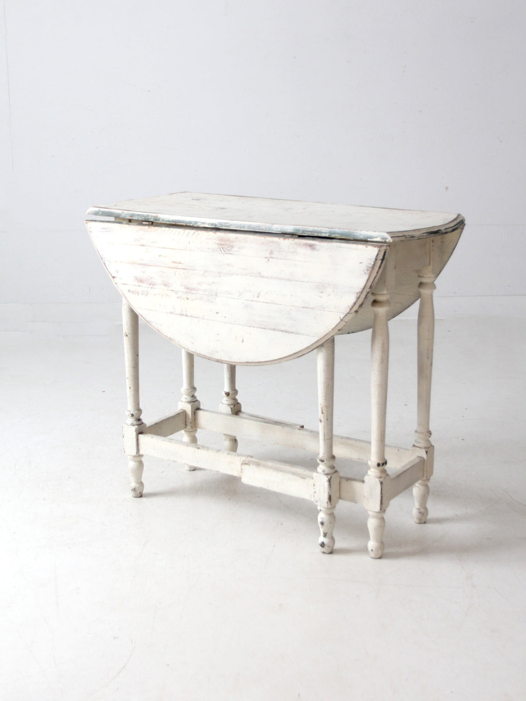 antique white gate leg table – 86 Vintage