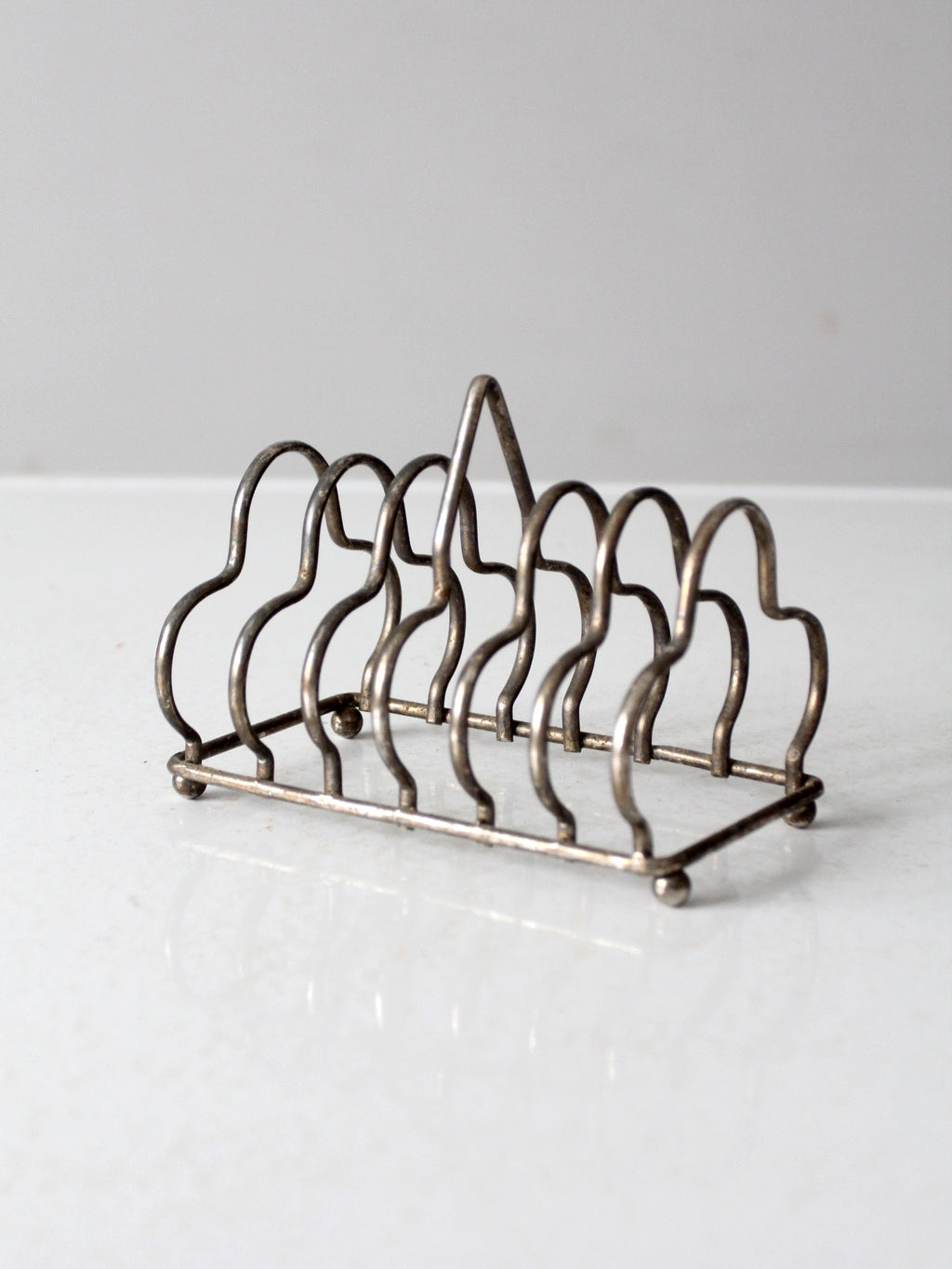 art deco silver-plated English toast rack – 86 Vintage