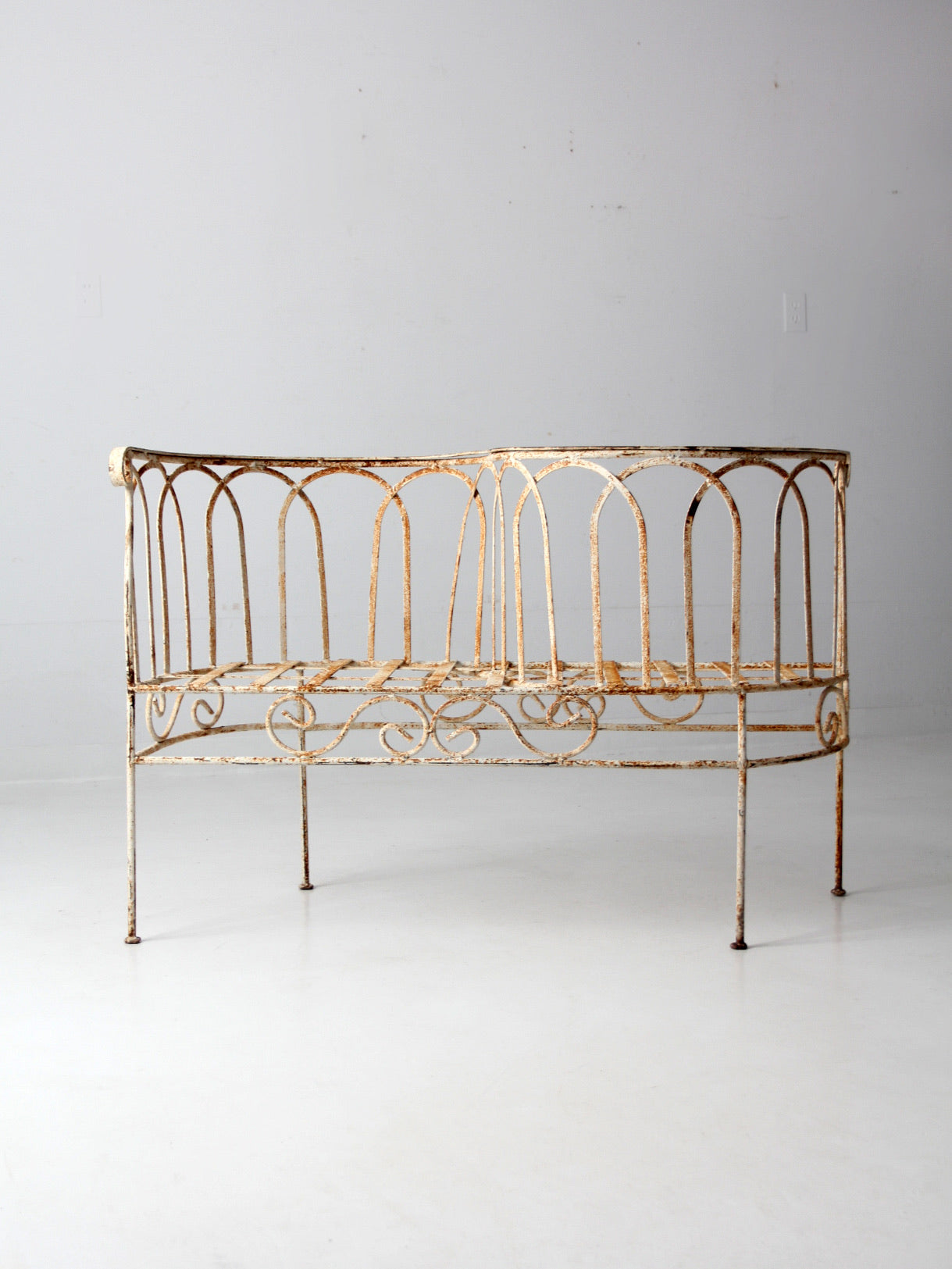 antique iron conversation bench – 86 Vintage