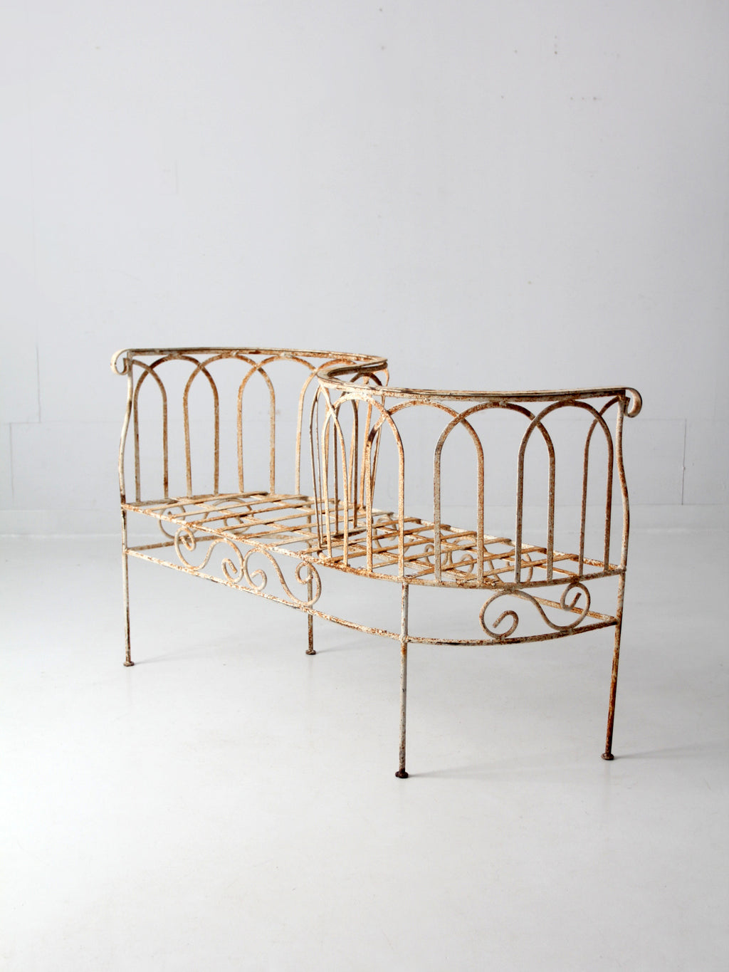 antique iron conversation bench – 86 Vintage
