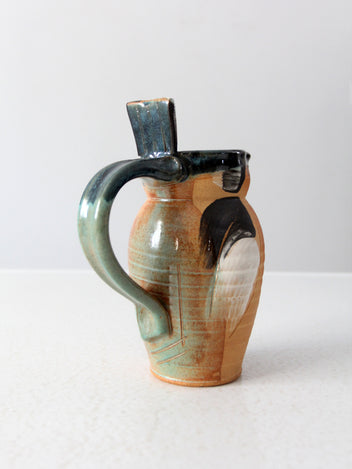 vintage Lee Segal studio pottery pitcher vase – 86 Vintage