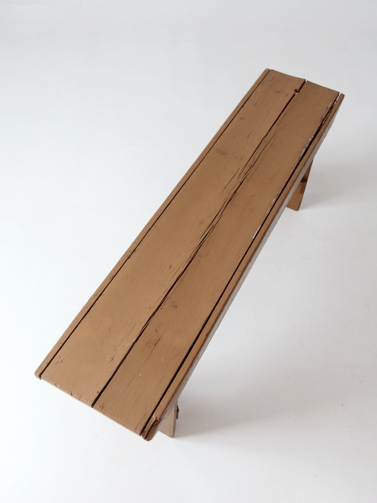 antique wood farmhouse bench – 86 Vintage