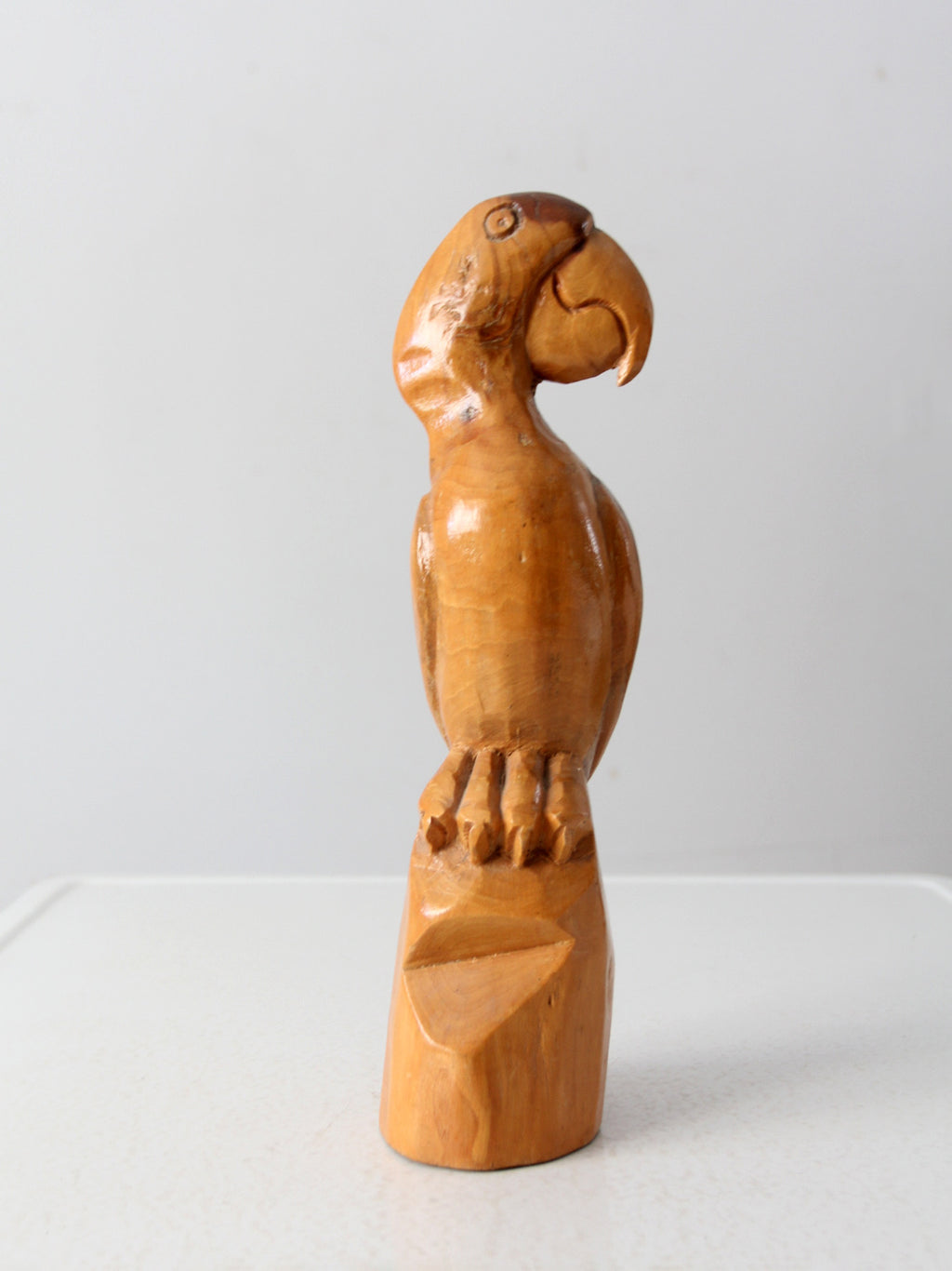 vintage hand carved wood parrot – 86 Vintage