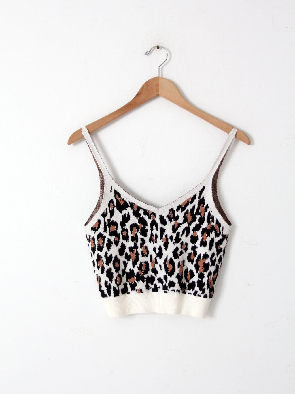 vintage animal print knit tank top – 86 Vintage