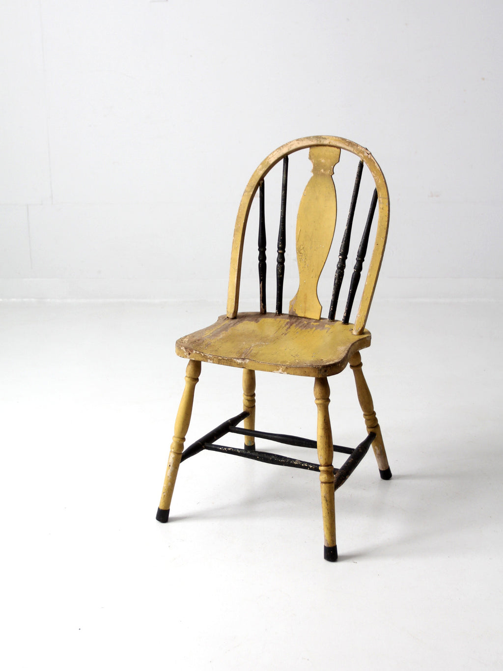 antique painted Windsor splat back chair – 86 Vintage