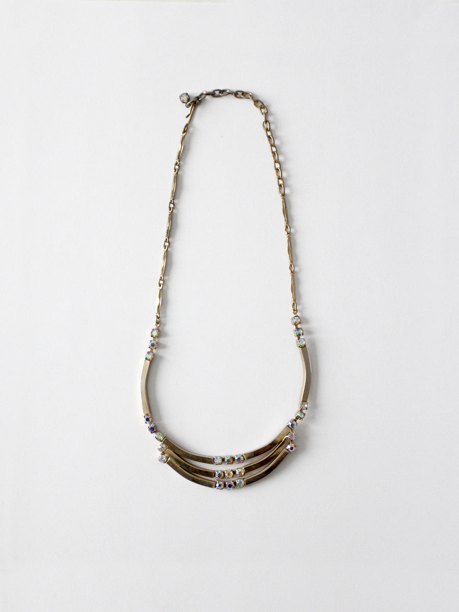 vintage 60s rhinestone necklace – 86 Vintage