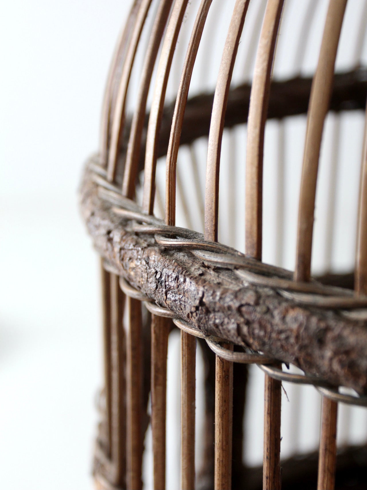 vintage wicker bird cage with stand – 86 Vintage