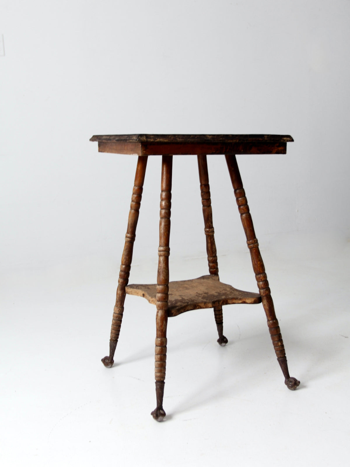antique claw foot side table – 86 Vintage