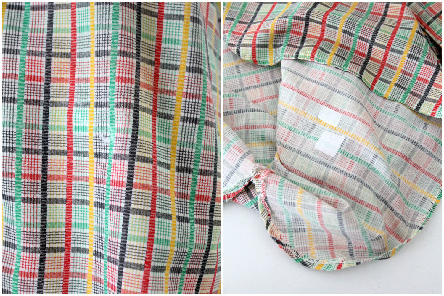 vintage 60s plaid henley shirt – 86 Vintage