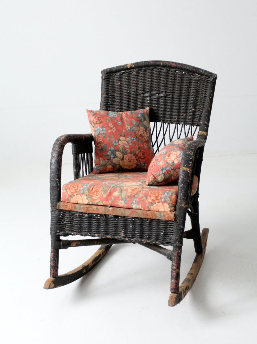 antique wicker rocking chair – 86 Vintage