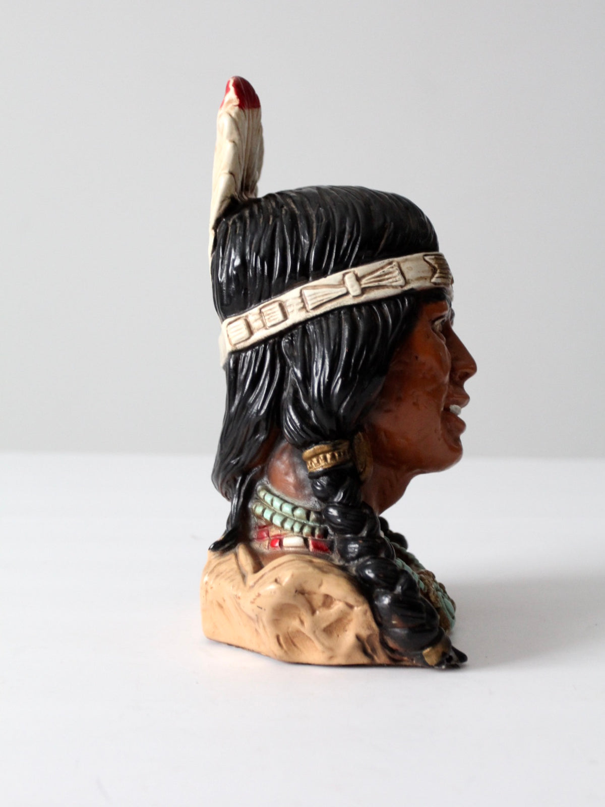 American Indian bust ca. 1974 – 86 Vintage