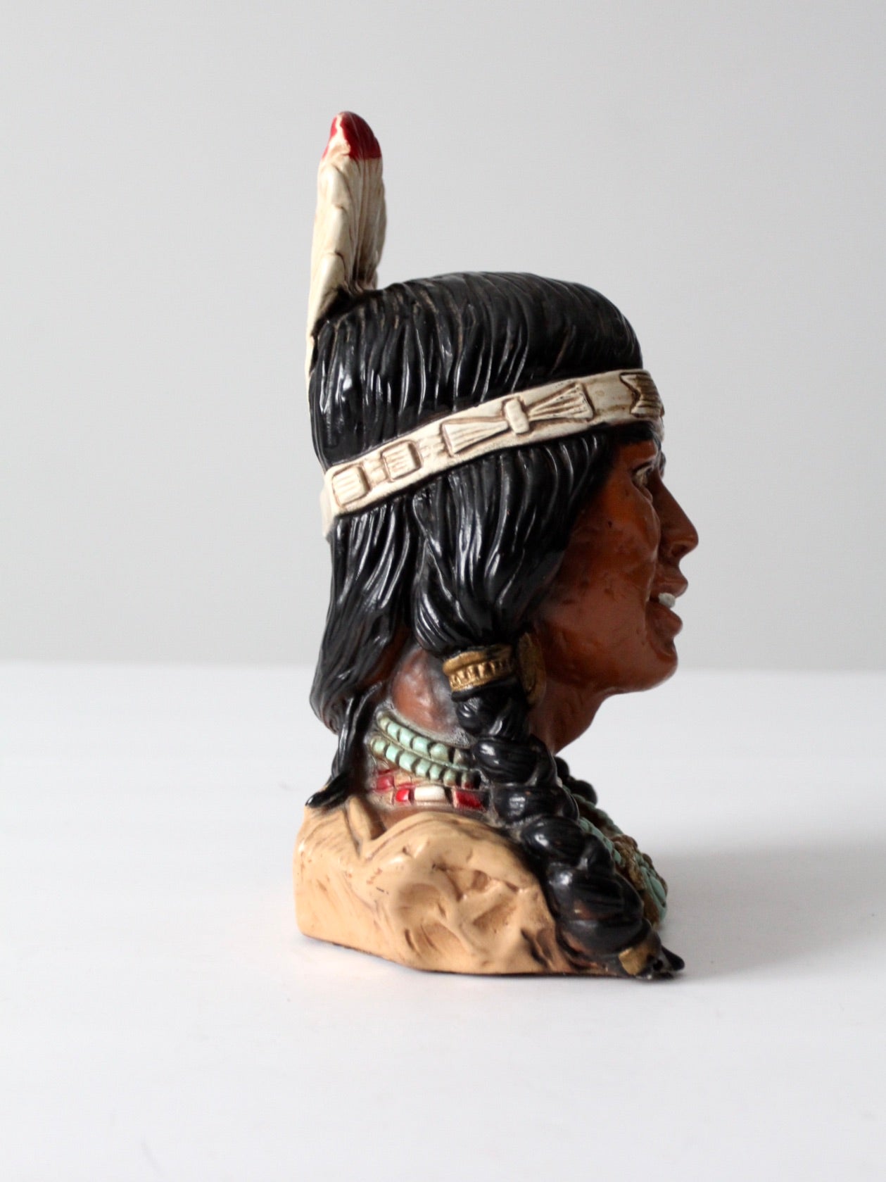 American Indian bust ca. 1974 – 86 Vintage