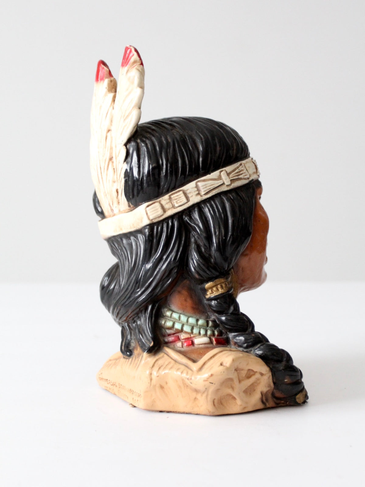 American Indian bust ca. 1974 – 86 Vintage