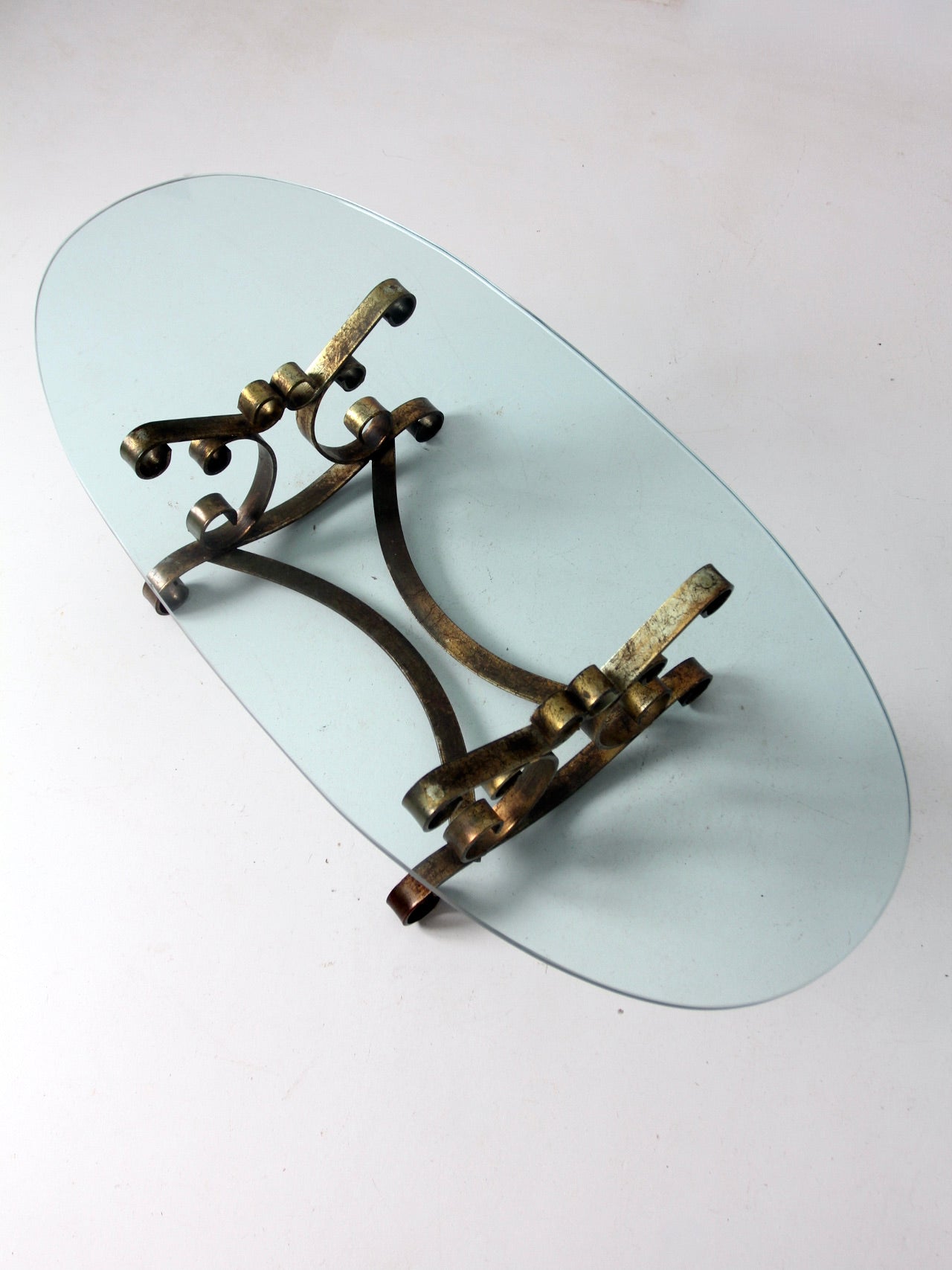 mid-century scroll coffee table – 86 Vintage