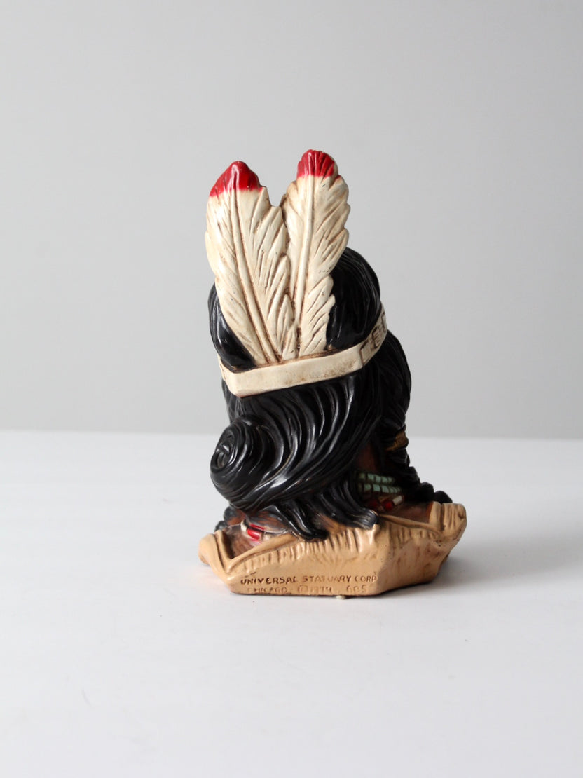 American Indian bust ca. 1974 – 86 Vintage