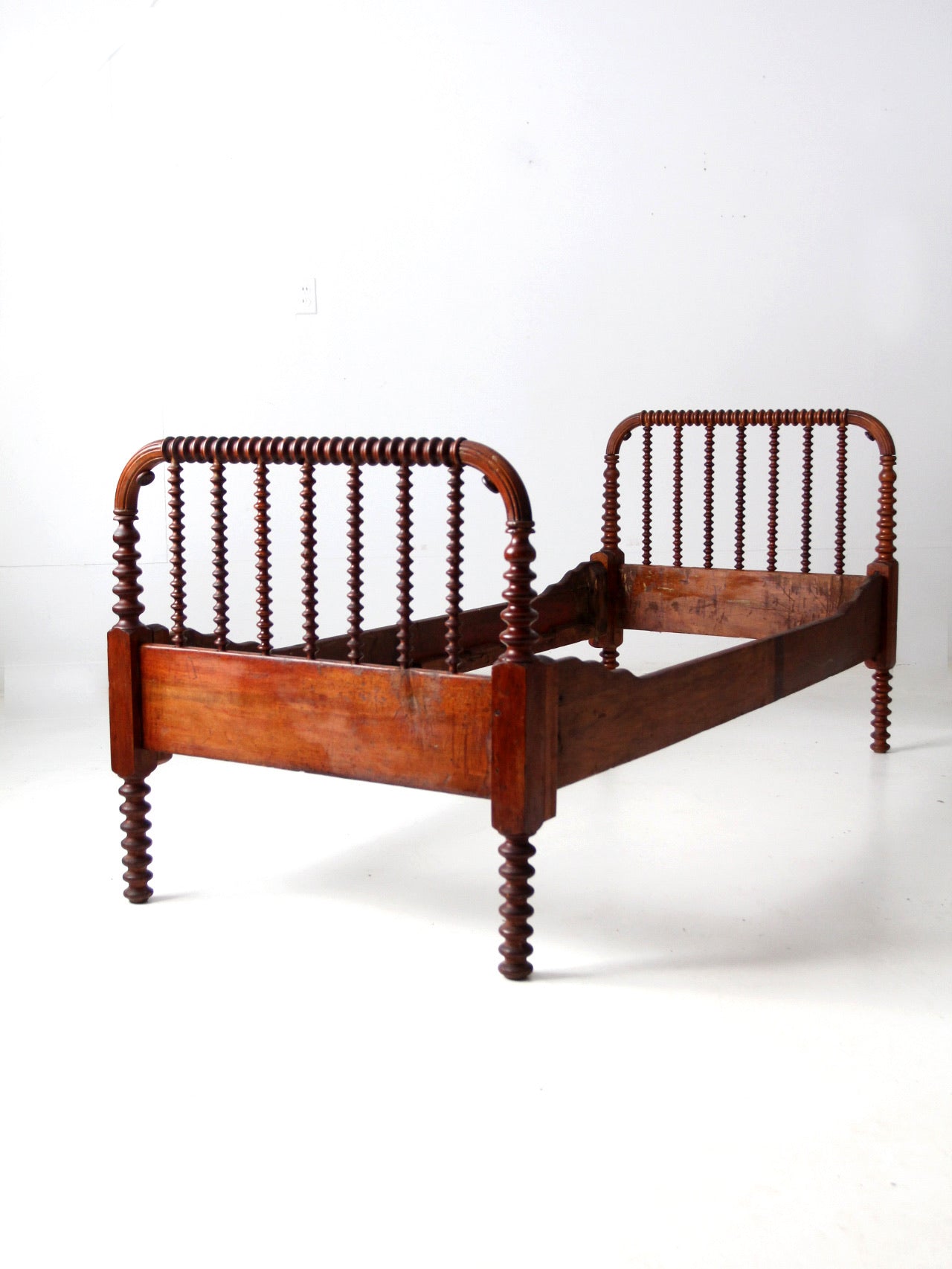 antique Jenny Lind style wood bed frame – 86 Vintage