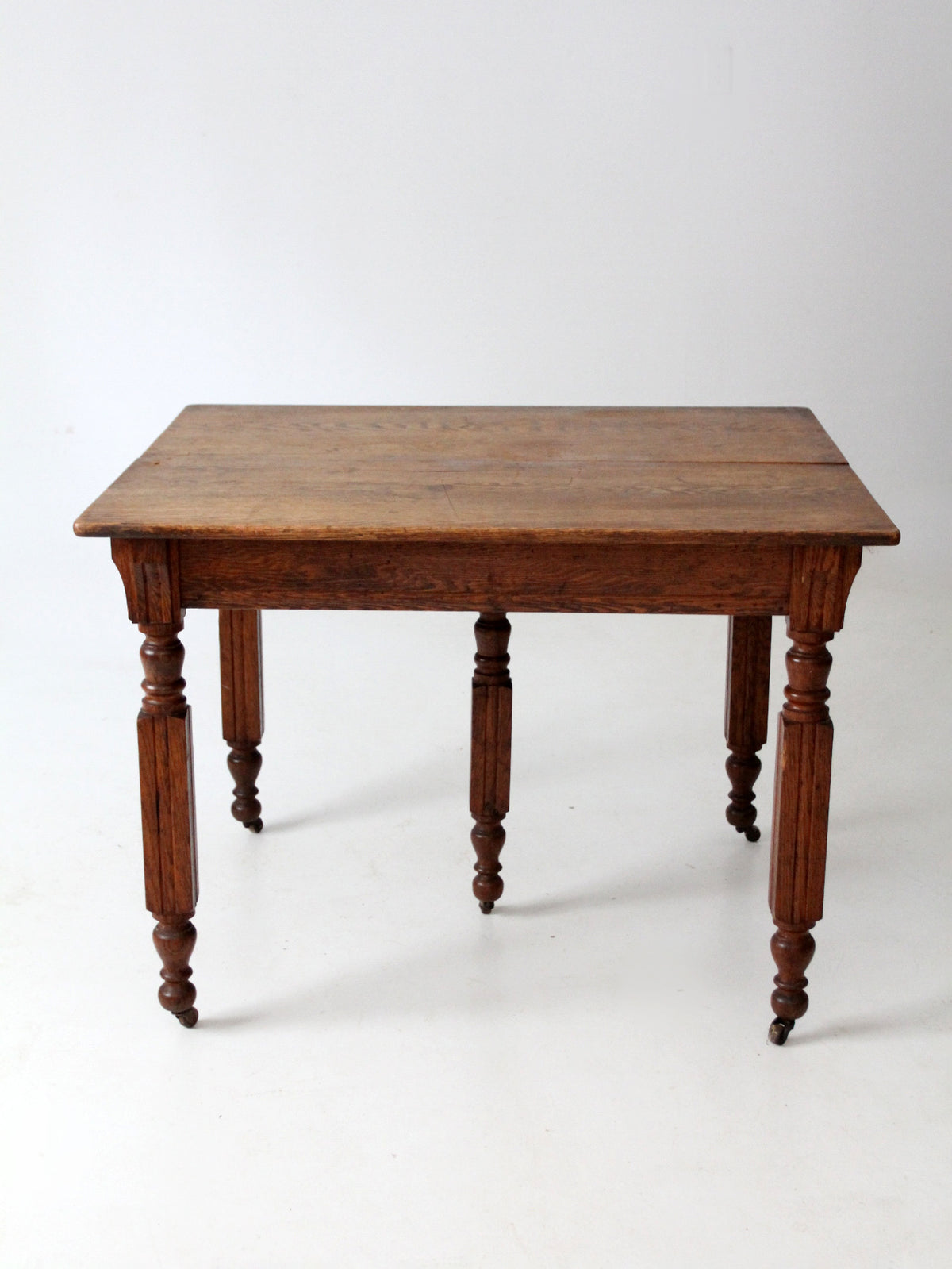 antique five leg dining table – 86 Vintage