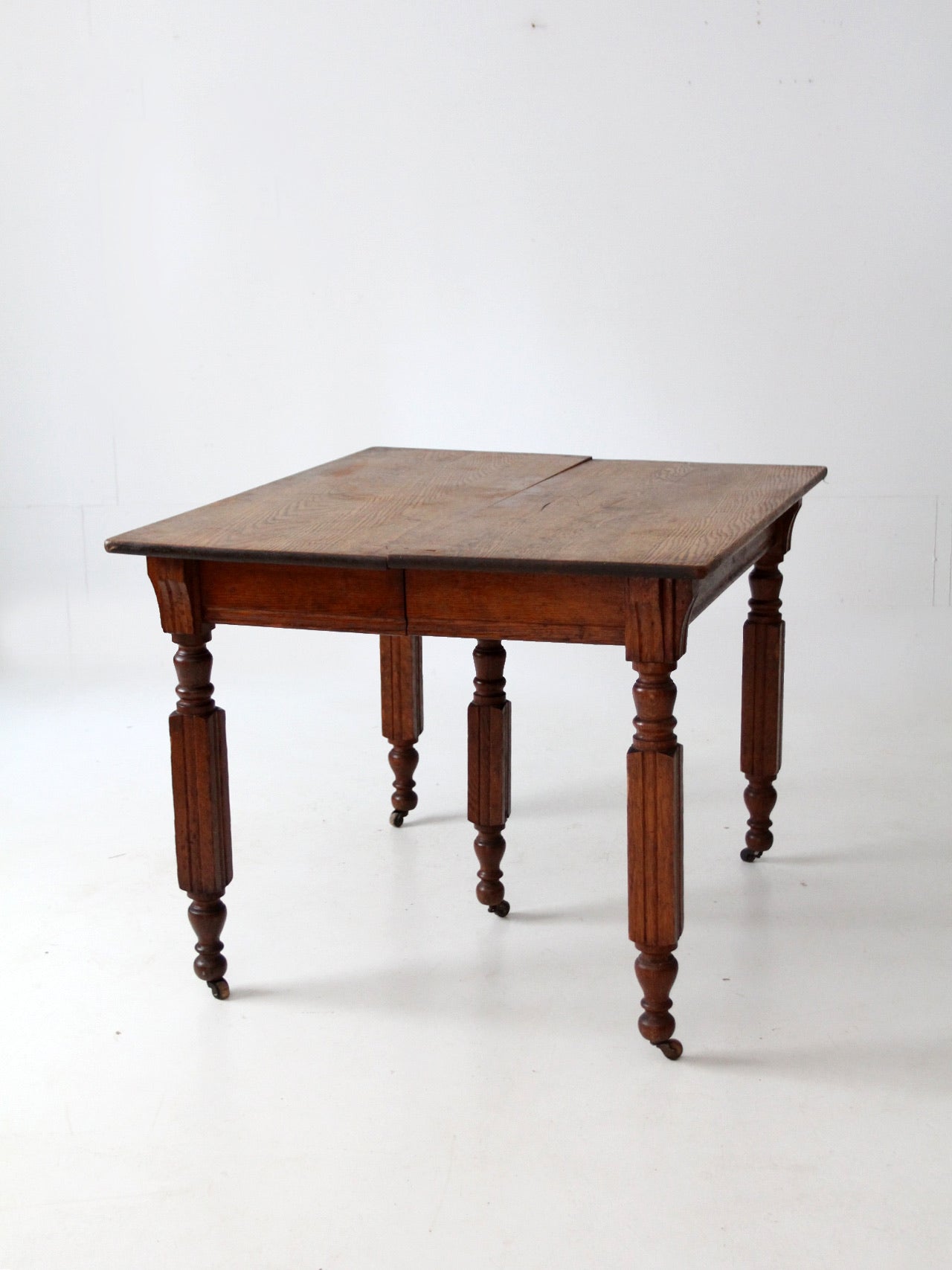 antique five leg dining table – 86 Vintage
