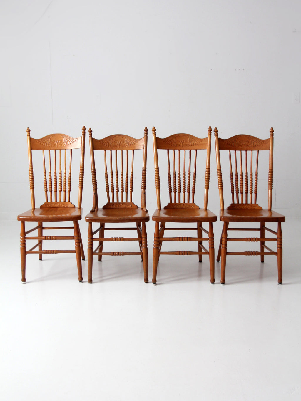 antique pressed back dining chairs – 86 Vintage