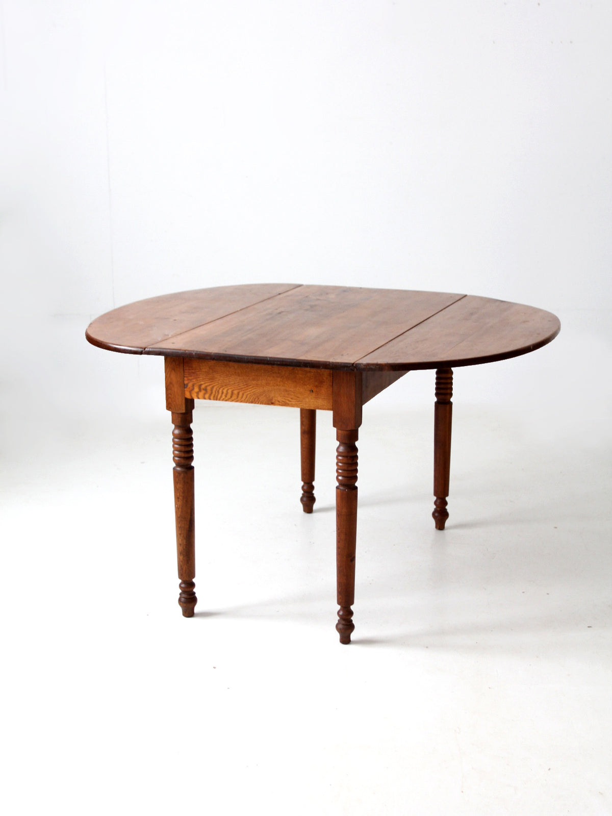 antique wood drop leaf table – 86 Vintage