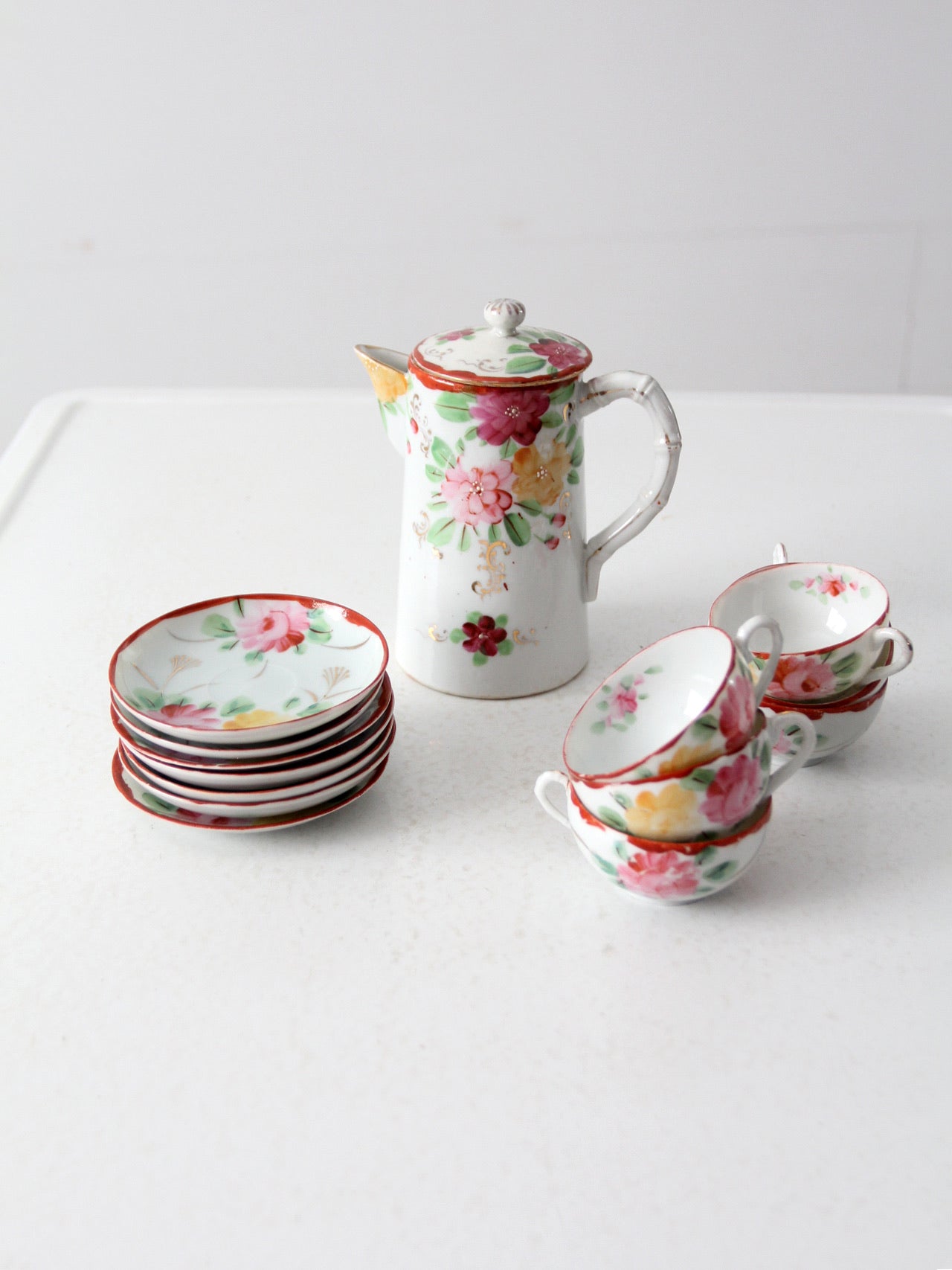 antique Japanese tea set, 13 pc – 86 Vintage