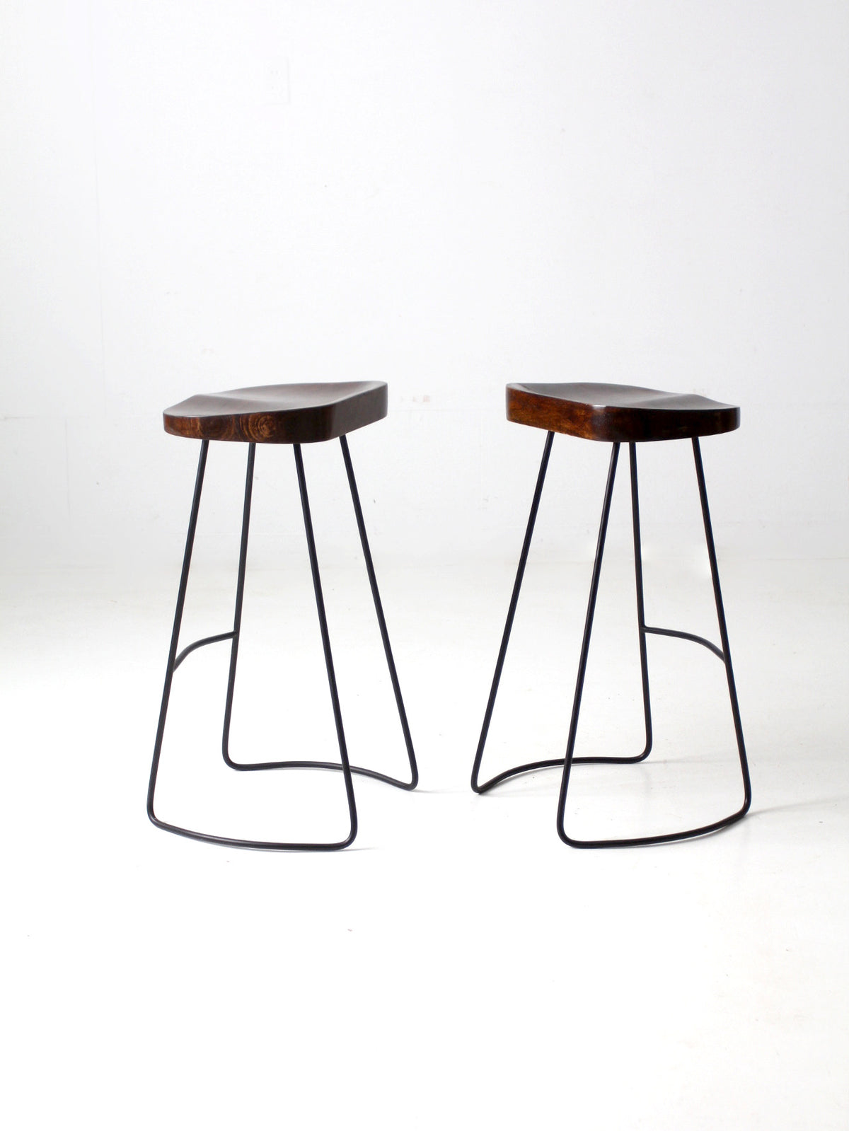 vintage hairpin leg stools pair – 86 Vintage