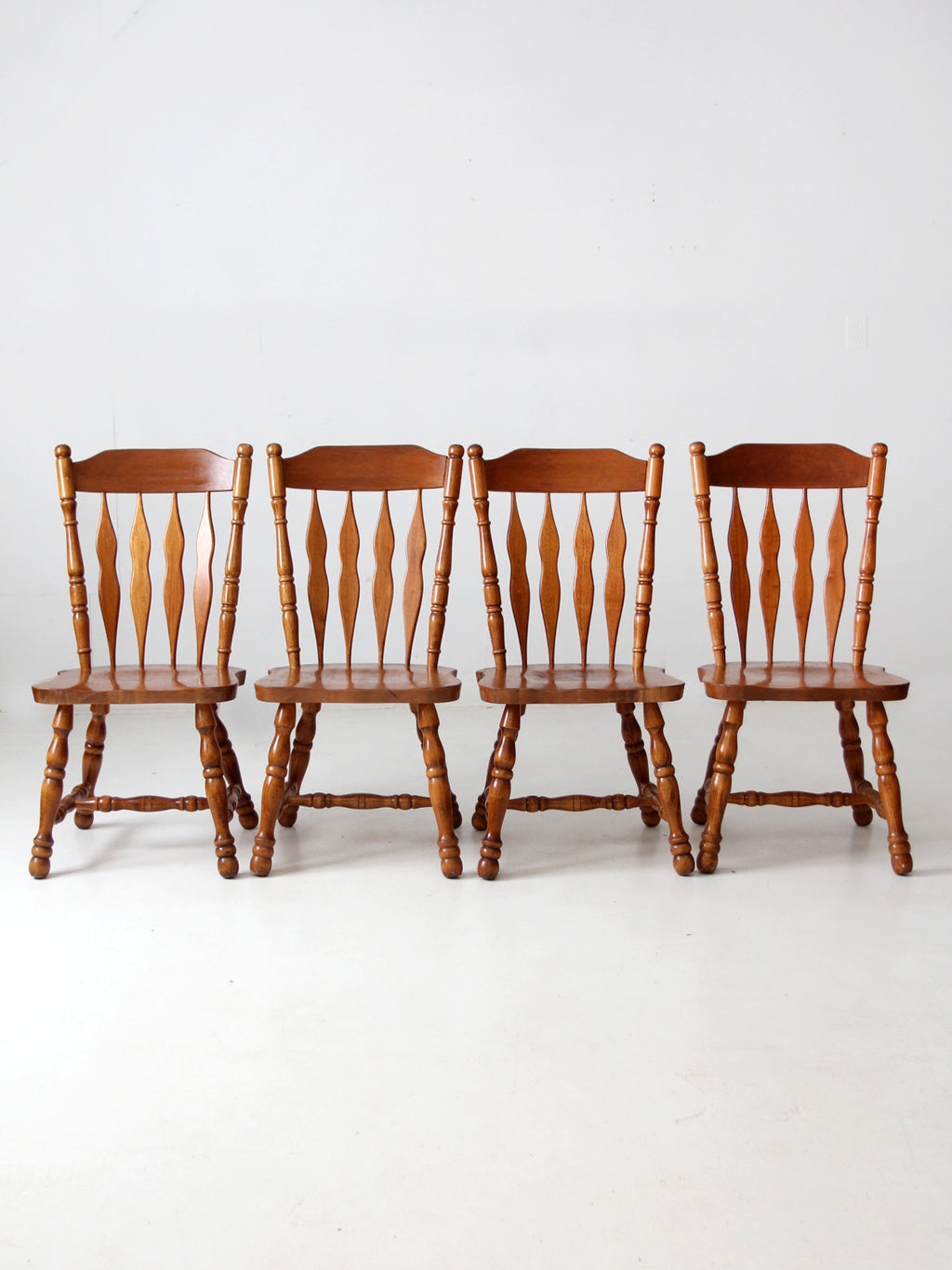 vintage oak dining chairs set of 4 – 86 Vintage