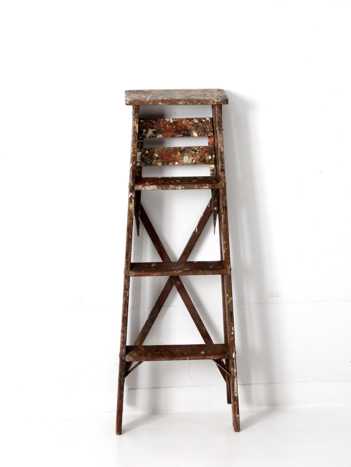 vintage painter's wooden folding ladder – 86 Vintage