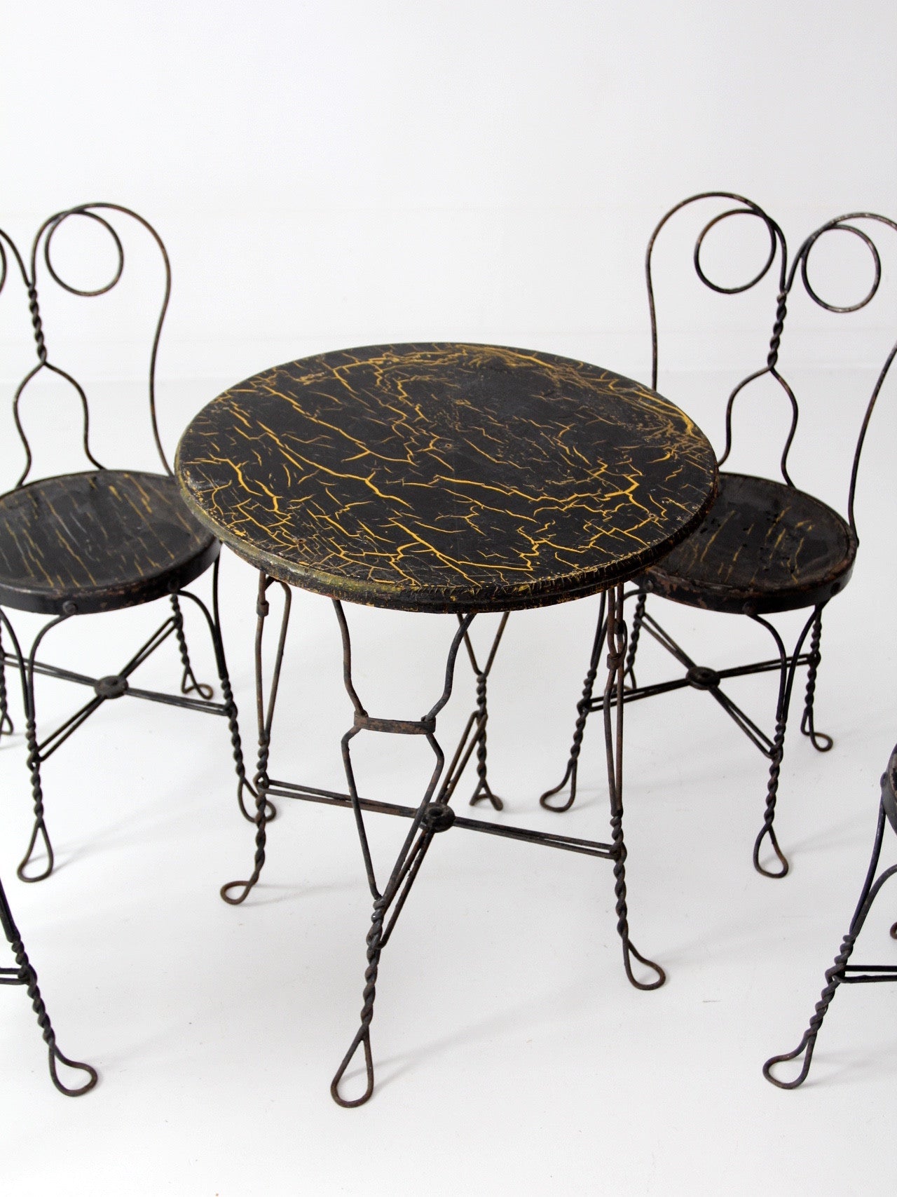 vintage ice cream parlor table and chairs set – 86 Vintage