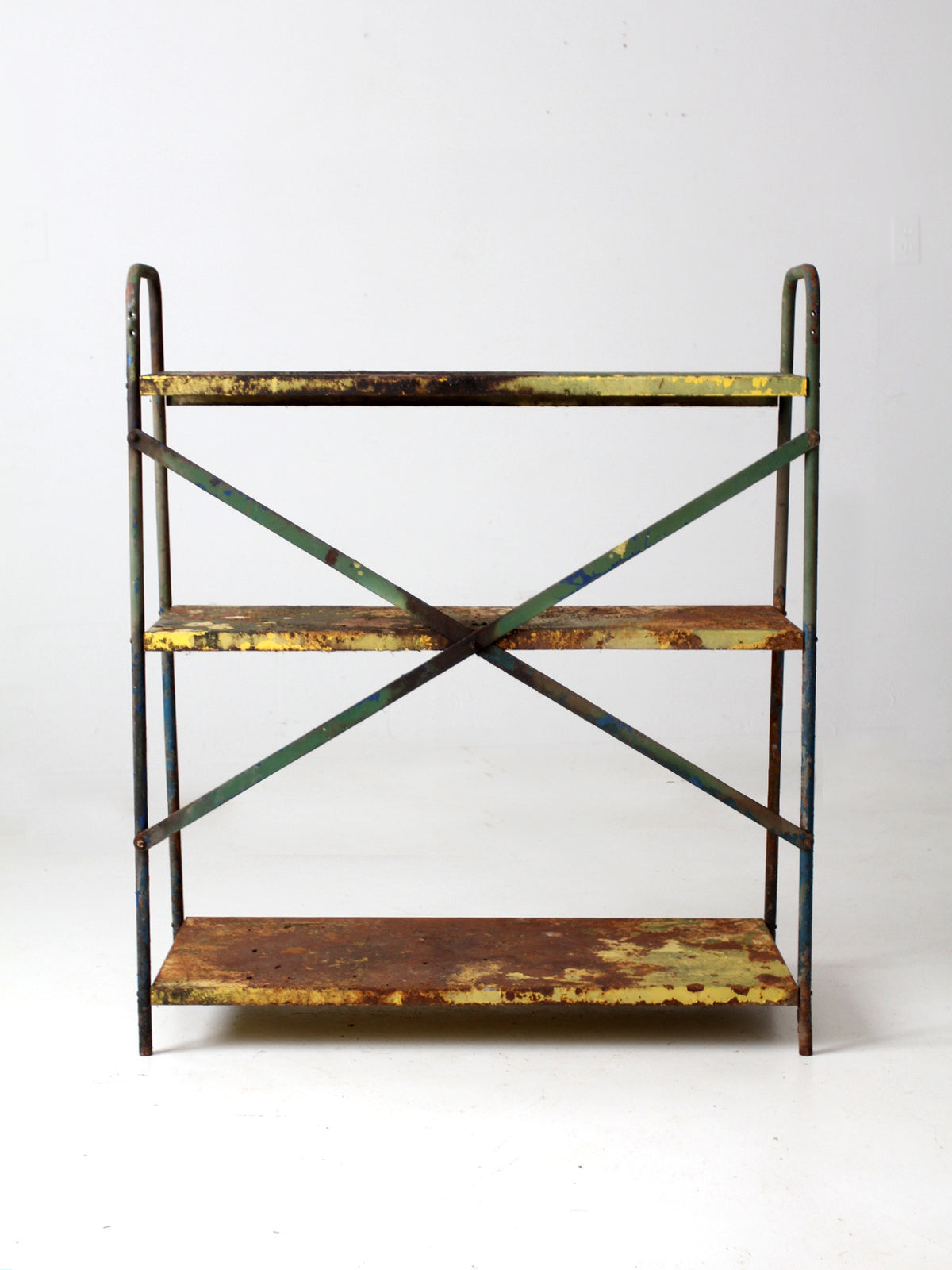 vintage industrial metal shelves – 86 Vintage
