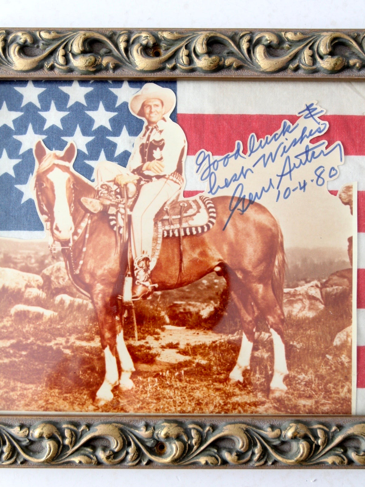 vintage Gene Autry signed photograph – 86 Vintage