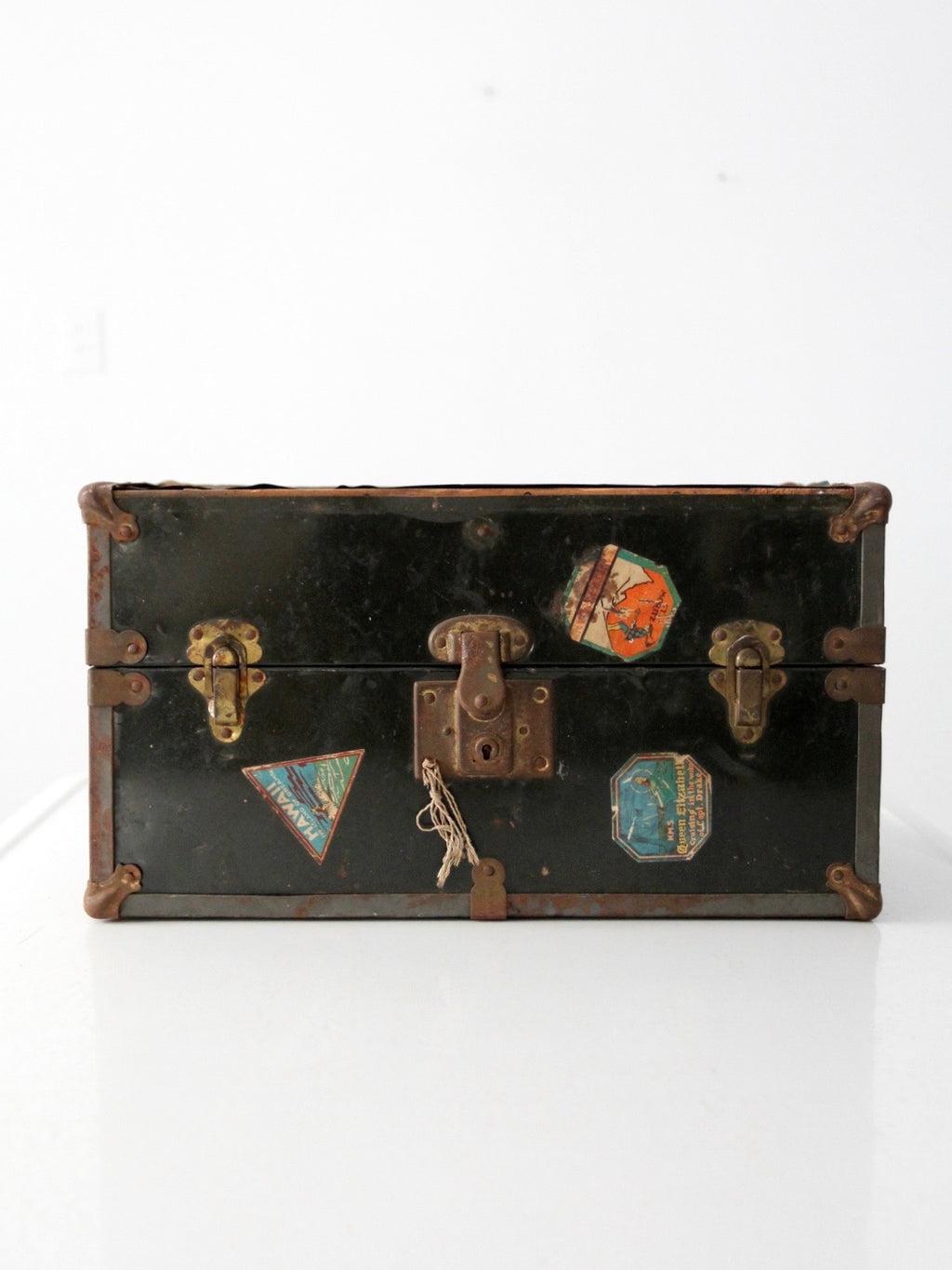 antique metal trunk by JC Penney Co, Mary Lu Playthings – 86 Vintage