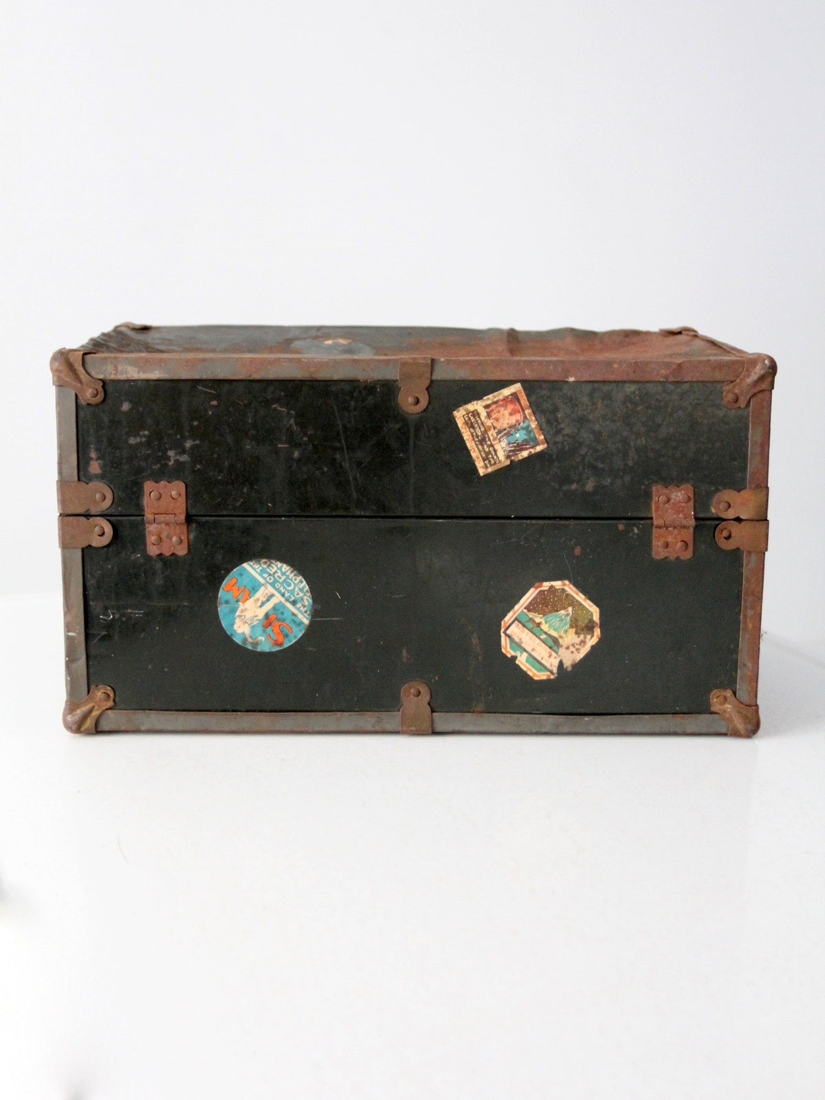 antique metal trunk by JC Penney Co, Mary Lu Playthings – 86 Vintage