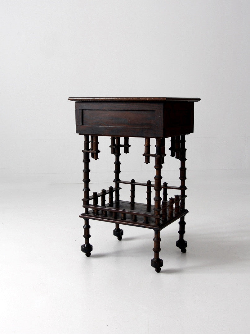 folk art spool table circa 1935 – 86 Vintage