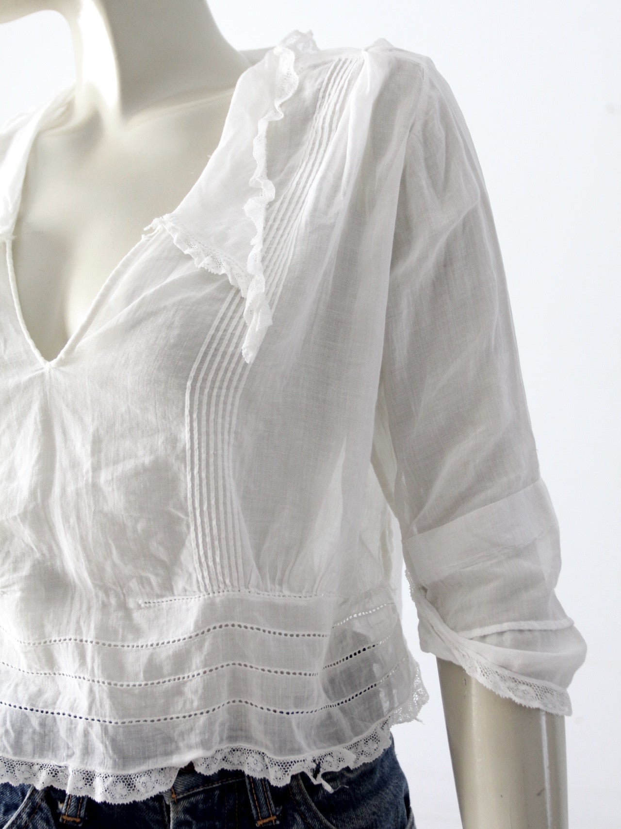 antique ruffle blouse – 86 Vintage