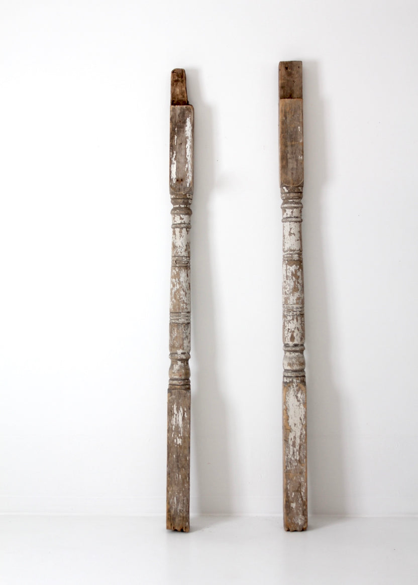 antique architectural turned wood posts – 86 Vintage