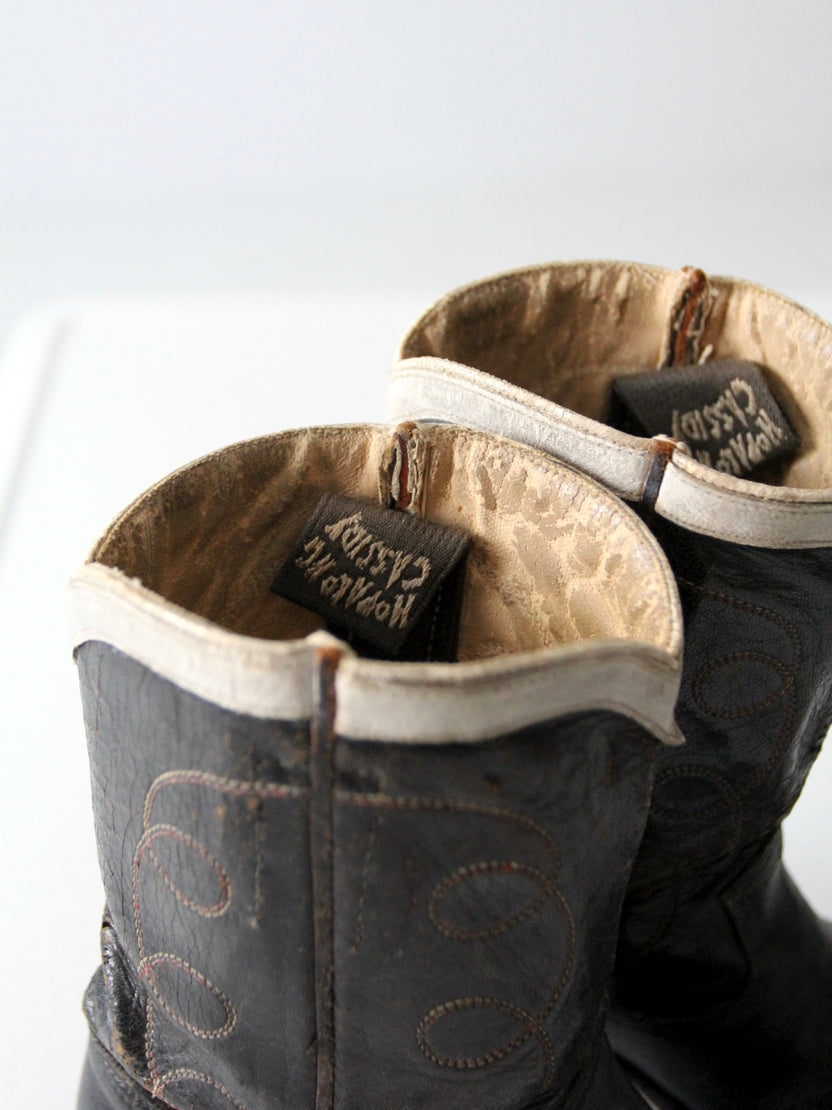 1950s Hoplalong Cassidy boots and record book – 86 Vintage