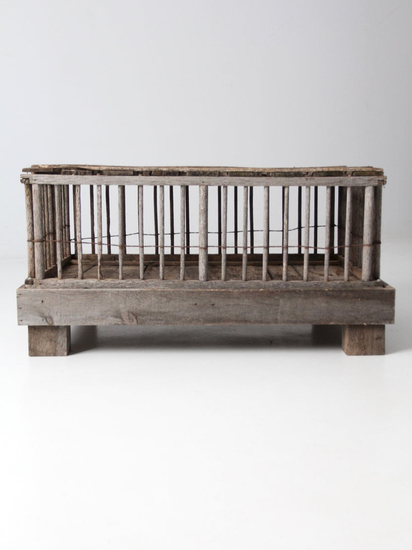 primitive farm cage trunk crate – 86 Vintage